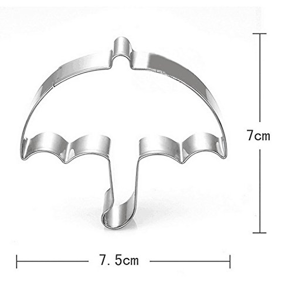 WOTOY Umbrella Biscuit Cookie Cutter - Stainless Steel