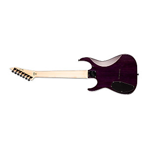 ESP 7 String LTD SH-207 Brian “Head” Welch Signature Series Electric Guitar, See Thru Purple, Right, (LSH207FMSTP)