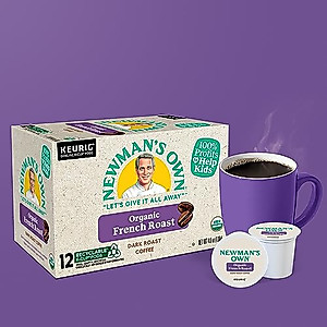 Newman's Own Organics French Roast Coffee K-Cup, 12 ct