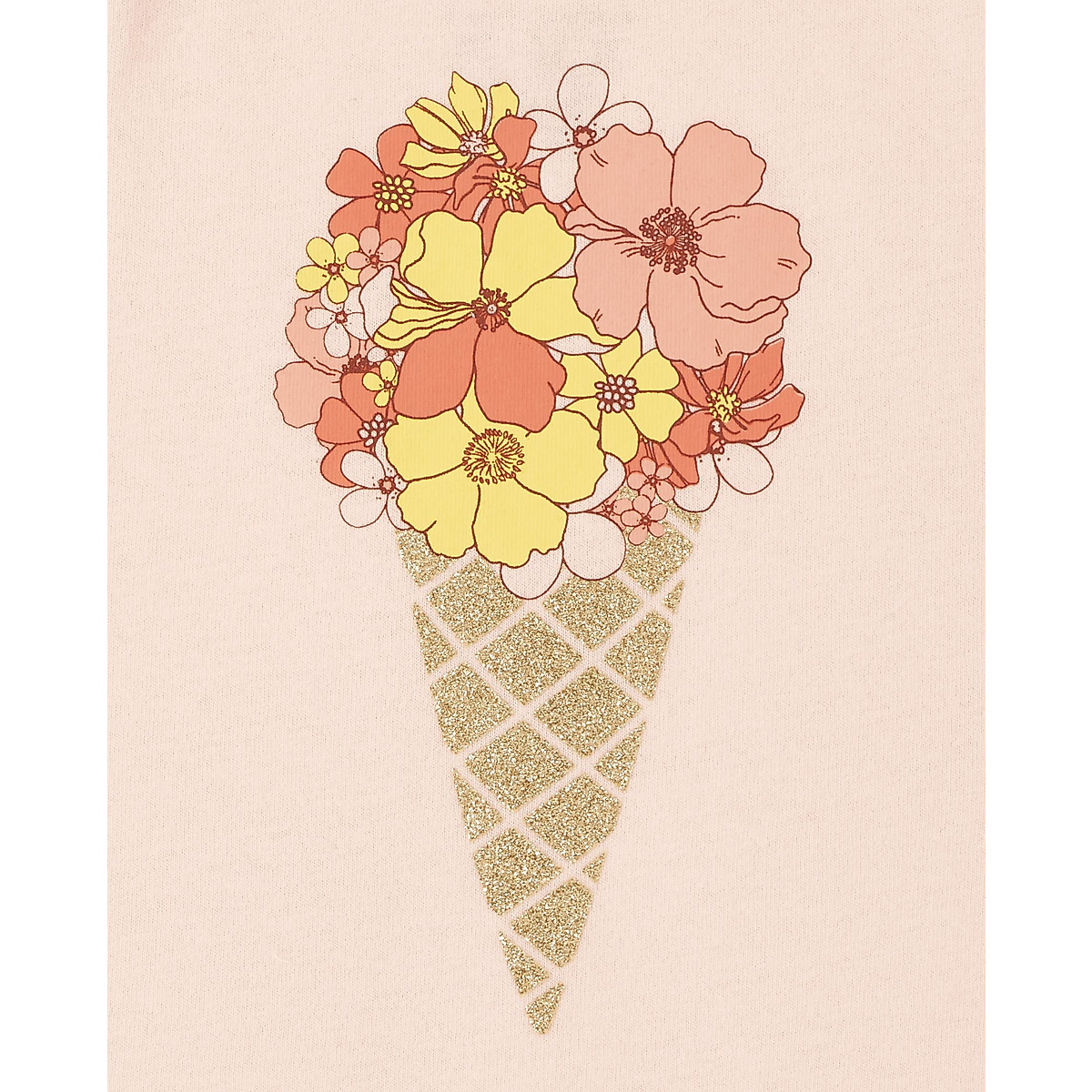 The Children's Place Baby 3 Pack and Toddler Girls Sleeveless Ruffle Tank Top, Floral Ice Cream/Rose Quartz/Desert Flower 3-Pack, 4T