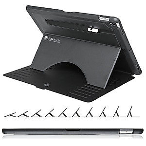 ZUGU CASE 2017/2015 iPad Pro 12.9 inch (Old Model) 1st & 2nd Gen Case Prodigy X, Very Protective But Thin, Convenient Magnetic Stand, Sleep/Wake Cover for Men & Women, Black