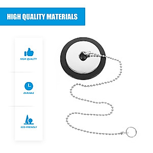 Angoily 2pcs Pool Stopper Rubber Sink Stopper Plug Bathtub Drain Plug Bathtub Seal Plug Drain Stopper Sink Drain Hair Stopper Kitchen Sink Basket Strainer Tub Plug Drain Cover Leakproof