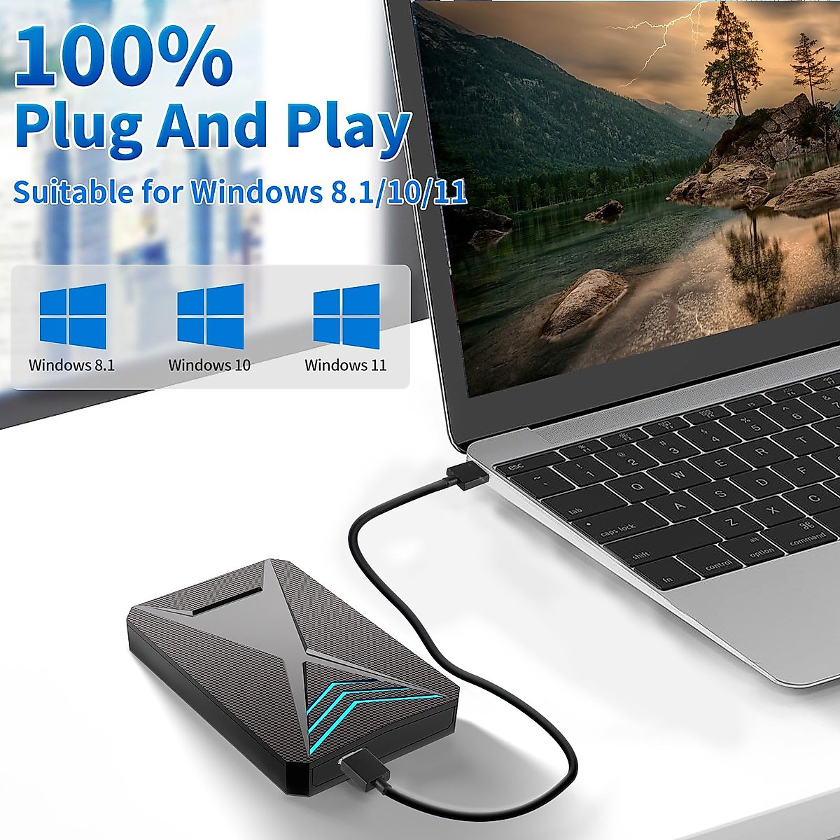 Retro Game Console 2TB HDD, Store 4280 Video Games, 18 Emulator Console Compatible with PS2/3/4, Launchbox Hard Drive Plug and Play for Win 8.1/10/1, USB 3.0 Fast Transfer
