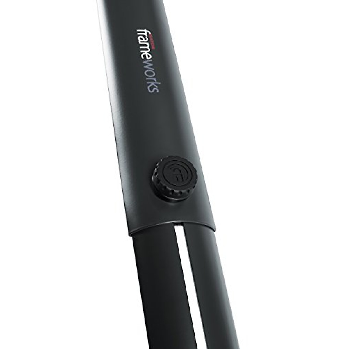 Gator Frameworks ID Series Speaker Stand with Lift Assist and Adapter to Fit 35mm and 38mm Speaker Mounts; 48"/75" Min/Max Height (GFW-ID-SPKR),Black