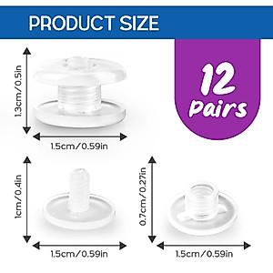 CONLI 12 Pairs Phone Holder Replacement Buttons for Bogg Bag, Insert Replacement Parts Mobile Phone Storage Bag Fixed Buckle Replacement Compatible with Bogg Bag Accessories