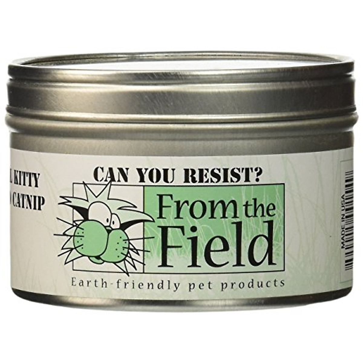 From The Field 1-Ounce Can You Resist Catnip Kitty Safe Stalkless Tin Can