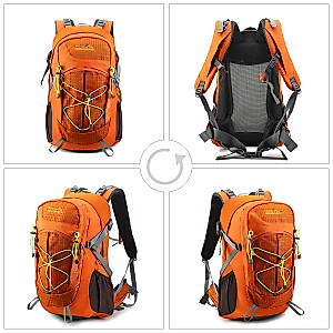 LOCALLION Hiking Backpack 30L Hiking Daypacks Bike Backpack, Travel Daypack for Trekking Mountaineering Camping Men Women