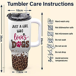 Personalized Dog Tumbler with Portuguese Podengo Pequeno Dog’s Name – Custom Travel Coffee Cup 40oz, Travel Coffee Cup, Gift for Mother's day, Father's day, Christmas ZcZKLZ