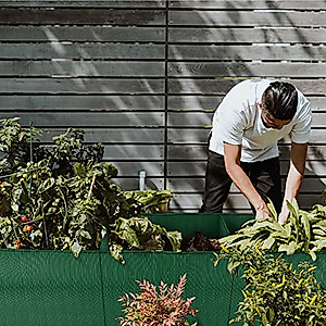 UCandy Pack 2 of Raised Garden Bed with 3 Partition Grids,Durable PE Fabric Planters Grow Bags,Suitable for Potato,Tomato,Flower,Vegetable Plant Container (2)