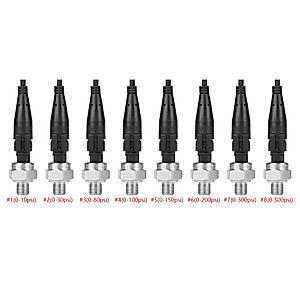 G1/4" Pressure Transducer Sensor Input 5V Output 0.5-4.5V / 0-5V Accuracy Analog Sensor Output for Water Gas Oil(0-150PSI)