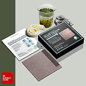 EVERLIT AG Silver Calcium Alginate Wound Dressing | Absorbent Non-Stick Sterile Dressing Pad | Gentle Hemostatic Gauze with Natural Gelling Fiber for Wound Care (4" x 4" | Pack of 10)