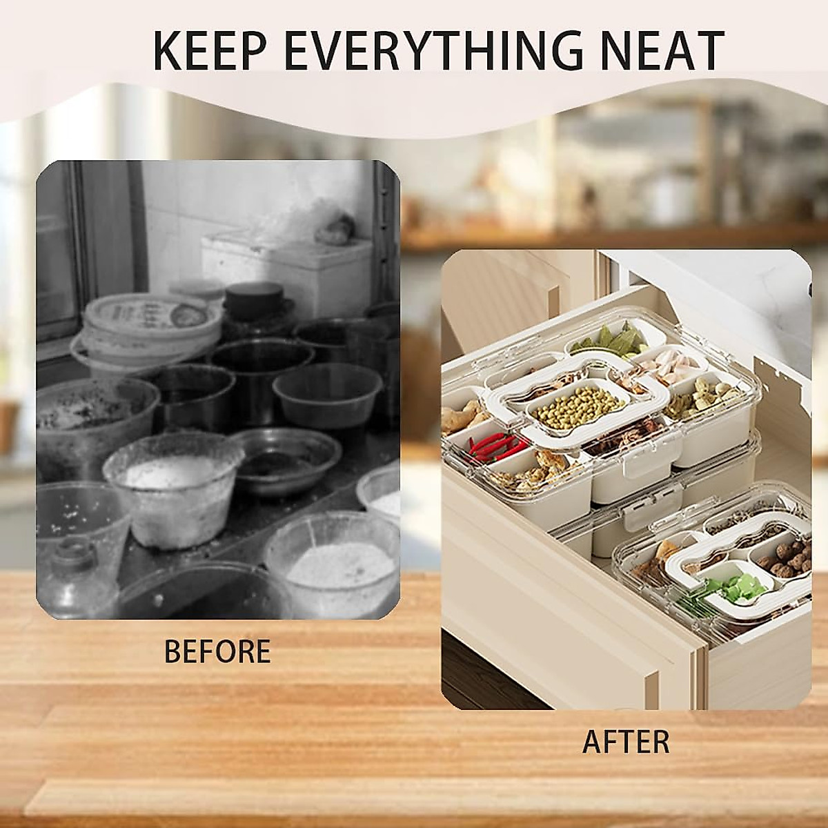 Iosjeude Tackle Box For Snacks, Divided Serving Tray With Lid And Handle, 9 Compartment Portable Snack Platters For Fruit, Nuts, Candy, Entertaining, Party, Picnic, Food Storage for Travel Beach