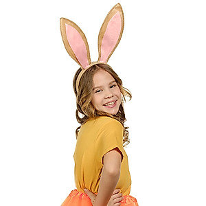 Funcredible Brown Bunny Ears - Bunny Ears Headbands - Bendable Bunny Ears - Bunny Rabbit Cosplay Costume Accessories for Kids and Adult