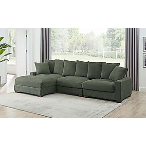 Oadeer Home Modular Sectional, Green