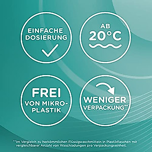 Dr. Beckmann Magic Leaves Universal Detergent Sheets, Pre-Dosed and Water-Soluble Wash Sheets, Space-Saving and Easy to Use