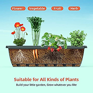 Highpro Vertical Garden Planter, 5 Tiers Vertical Raised Garden Bed Metal Elevated Herb Planter Box Vegetable Flower Planters for Patio Deck Outdoor Indoor