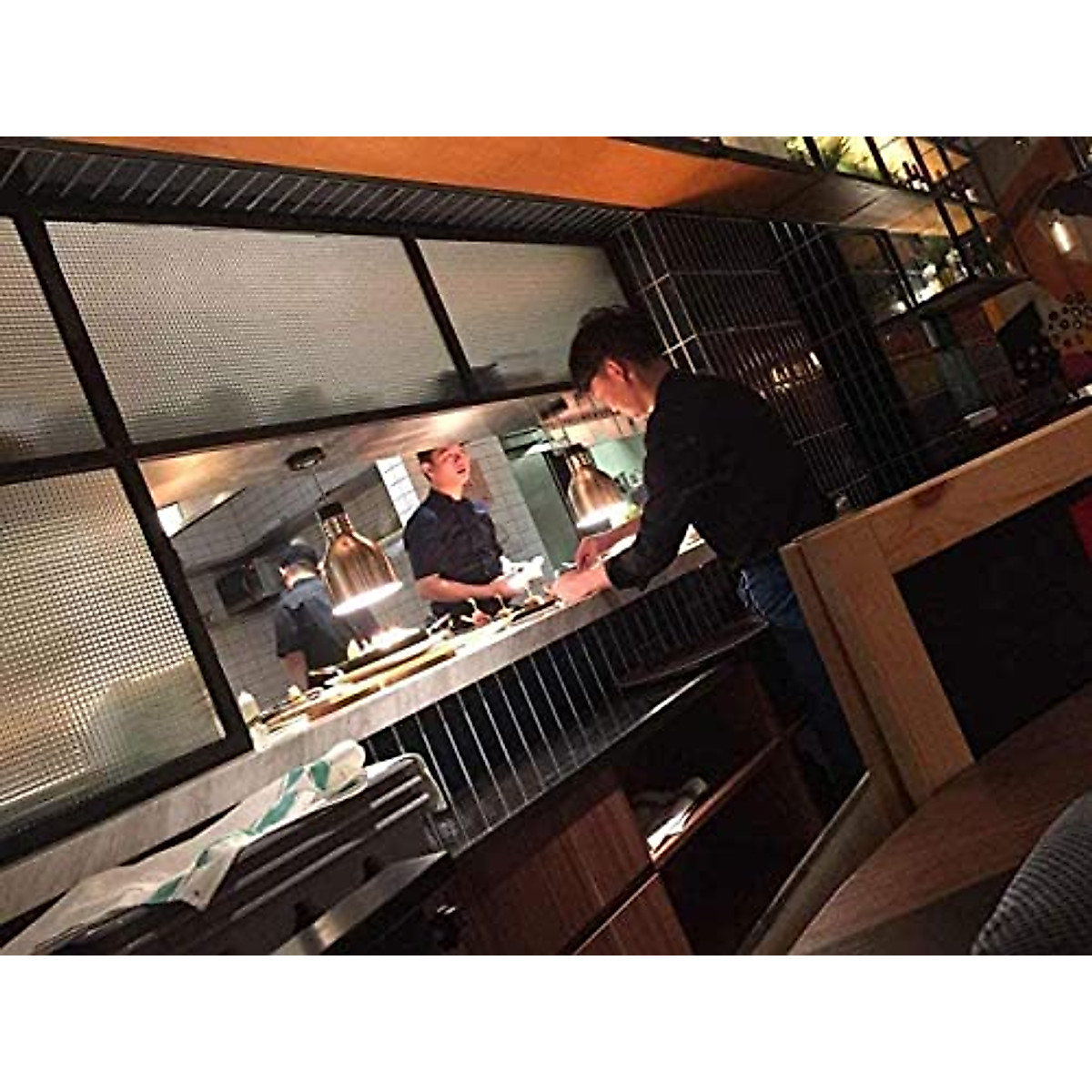 Commercial Heat Lamp Food Warmer Light Hotel Buffet Heat Lamp 5Pieces Food Heating Lamp Keep Food Heating Lamp with 250W Infrared Bulb RestaurantsHanging Chandelier