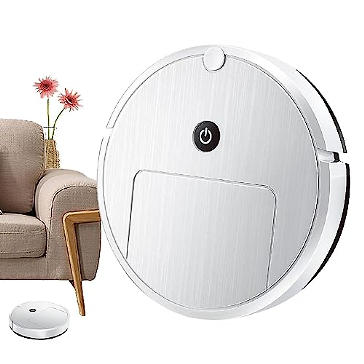 Robot Vacuum, Portable Robot Vacuum Cleaner, Mini Robot Vacuum Cleaner, Robot Vacuum Cleaner with Mop, Robotic Vacuum for Pet Floor Home Hair Apartment