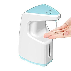 FKJLUN Soap Dispenser Pump Soap Dispenser Smart Sensor Soap Foam Wall Mounted Touchless Infrared Automatic Soap Liquid Dispenser Pump for Kitchen Bathroom Hand Lotion Bottle (Color : Blue 450ML)