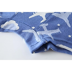 Choco Moon Little Boys'Cotton Space, aircraft, space, armored vehicles Boxer Brief Soft Underwear Multipack Size 5