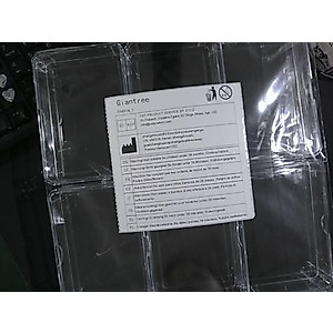 Grevosea 6 Pieces Clear Playing Card Boxes, Playing Card Case Snaps Closed Card Holder Organizer Plastic Card Deck for Gaming Cards, Business Card Storage 3.7 X 2.6 X 0.83 Inch