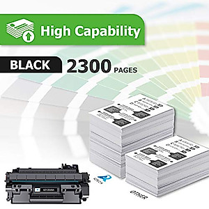 Aztech Compatible for P2035 Toner Cartridge Replacement for HP 05A CE505A P2035N Toner Cartridge for HP 2035N P2055DN 2055DN P2030 P2050 P2055X P2055D Printer (Black 4-Pack)