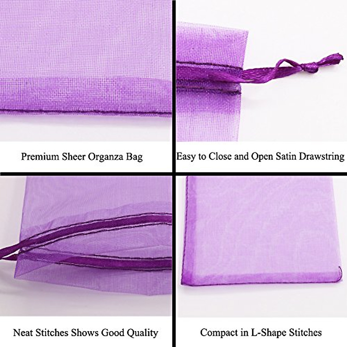 SumDirect 110Pcs 4x6 inches Mixed Color Sheer Drawstring Organza Jewelry Pouches Wedding Party Christmas Favor Gift Bags