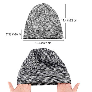 LUKACY Satin Lined Sleep Cap Beanie Hat 6 Pieces Adjustable Bonnet Satin Bonnet for Curly Hair Sleeping caps for Women -Gifts for Ladies Multi-Colored