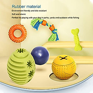 Rubber Football Dog Toy, Environmental Protection Rubber Chew Pet Rugby Toy, Aggressive Chew Durable Safe Molars Training Toy for Dog Stress Relief Mental Enrichment Supplies