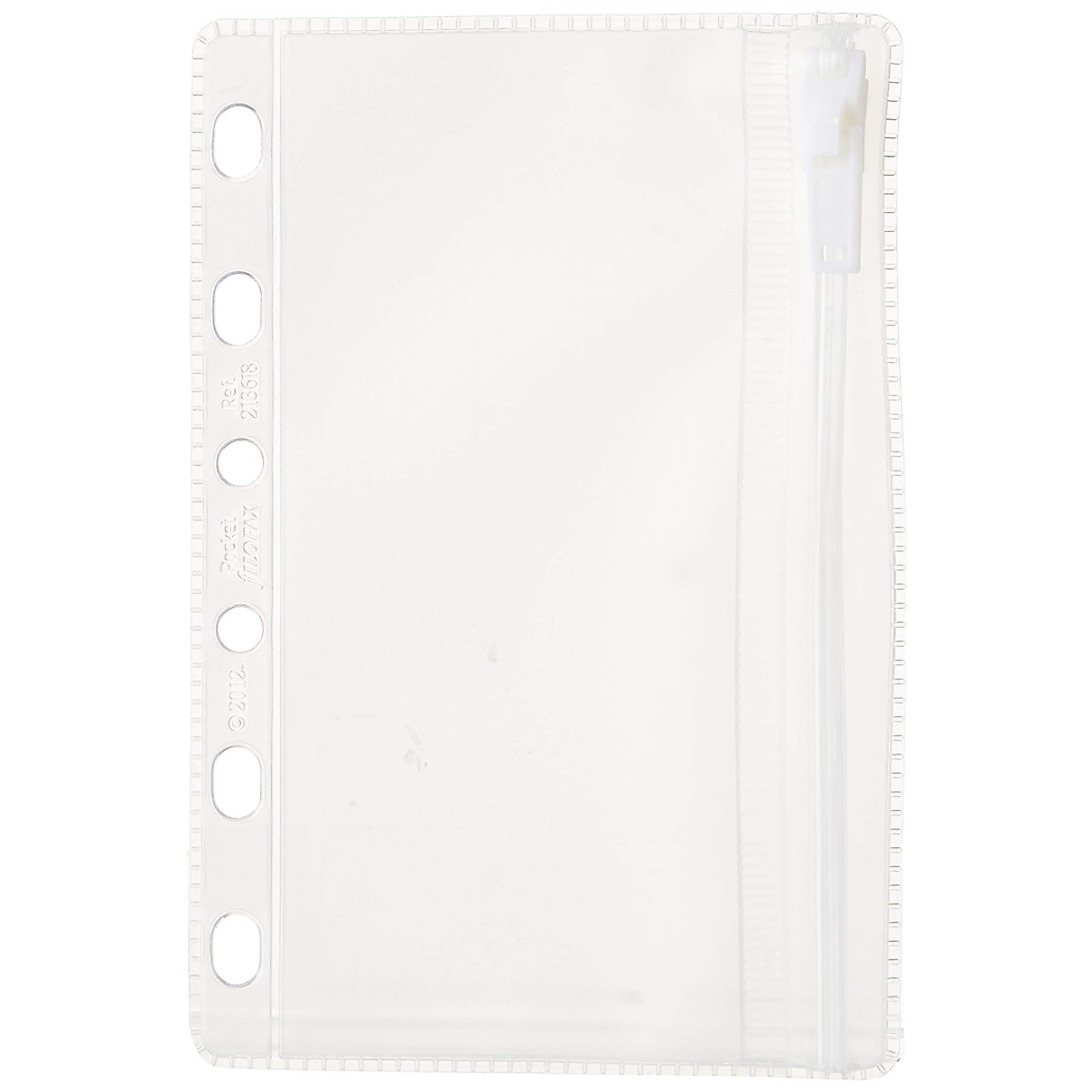 Filofax Zip Closure Envelope, Pocket (B213618), Clear, 3.25 x 4.75 inches