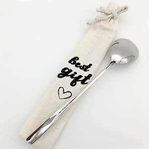 family Kitchen Queen Bee Gourmet coffee spoon,Stainless Steel Espresso Engraved Spoon,Engraved Unique Originality For Friend Girlfriend Boyfriend Dad Birthday Christmas Gift Dad Birthday