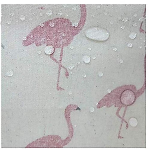 Flamingo Rectangular Storage Basket, Collapsible Storage Basket, Waterproof Coated Storage Box with Handle. Used to Organize Children's Toys and Clothing, Books, Gift Baskets