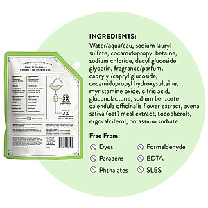 J.R. Watkins Gel Hand Soap Refill, Moisturizing Hand Wash, All Natural, Alcohol-Free, Cruelty-Free, USA Made, Aloe Green Tea, 34 Fl Oz, 3 Pack