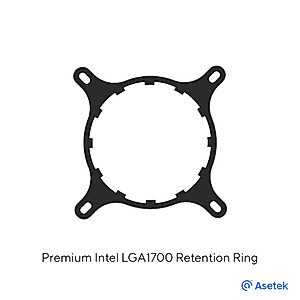 Premium Intel LGA1700 Retention Kit for Asetek-Based Liquid Coolers – Kit with Premium Finish Plus Easy Installation