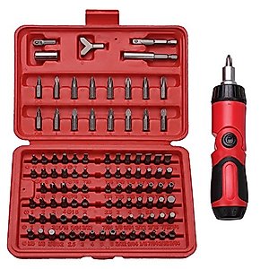 101-Piece Premium Security Screwdriver Bit Set with Bonus Ratchet Driver | Both Standard and Tamper Proof Bits | Include Phillips, Pozi, Slotted, Hex, Torx, Square, XZN, Spanner, Torq, TriWing, Clutch