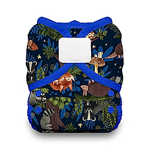 Thirsties Duo Wrap Reusable Cloth Diaper Cover, Hook and Loop Closure, Nightlife Size One (6-18 lbs)
