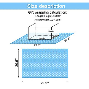 10 Sheets XL Polka Dot Gift Recyclable Wrapping Paper Sheets for Kids, Baby, Female, Male on Birthday, Christmas