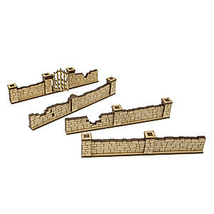 TowerRex Graveyard Crypt Cemetery D&D Terrain Buildings - DND Accessories for Dungeons & Dragons, Pathfinder, Warhammer, Tabletop Battle map Grid, Wargaming Terrain, Scenery for 32mm 28mm Miniatures