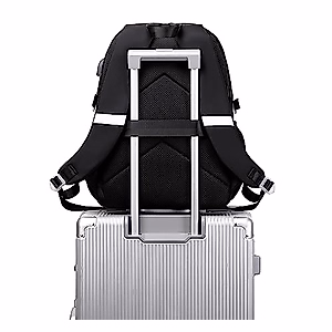 Teecho Girl Backpack for School Cute Backpack for Women College Bookbag Fit for 15.6 Inches Laptop Black