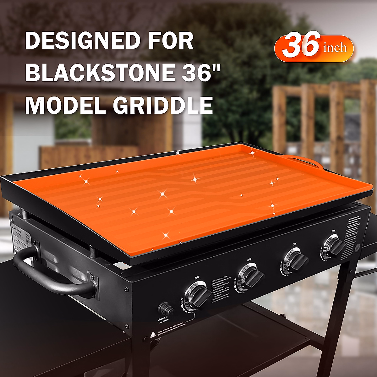 Silicone Griddle Mat for Blackstone 36 Inch Griddle - Griddle Cover Accessories for Blackstone - Keep Your Grill Clean - Protect Griddle from Small Animals, Debris, and Rust
