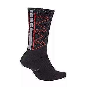 Nike Men's Elite 1.5 Basketball Crew Socks Size Medium Black