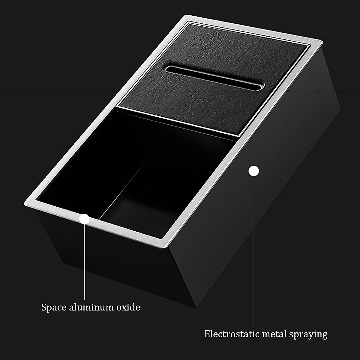 HJLKDYM Toilet Paper Dispenser with Recessed Wall Niche, No Tiles Required for Storage,Stainless Steel Toilet Paper Holder with Shelf,Multicolor(Black frame+black)