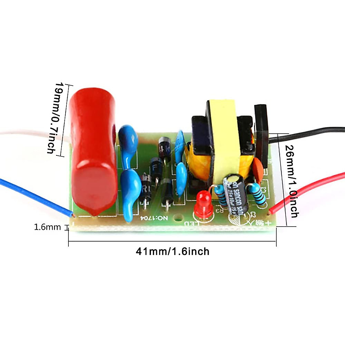 2 Pieces DC-DC 3V-4.2V 3.7V to 1500V-2000V 1800V High Voltage Generator Module Arc Pulse Boost Module Booster DC-DC Step Up Power Board