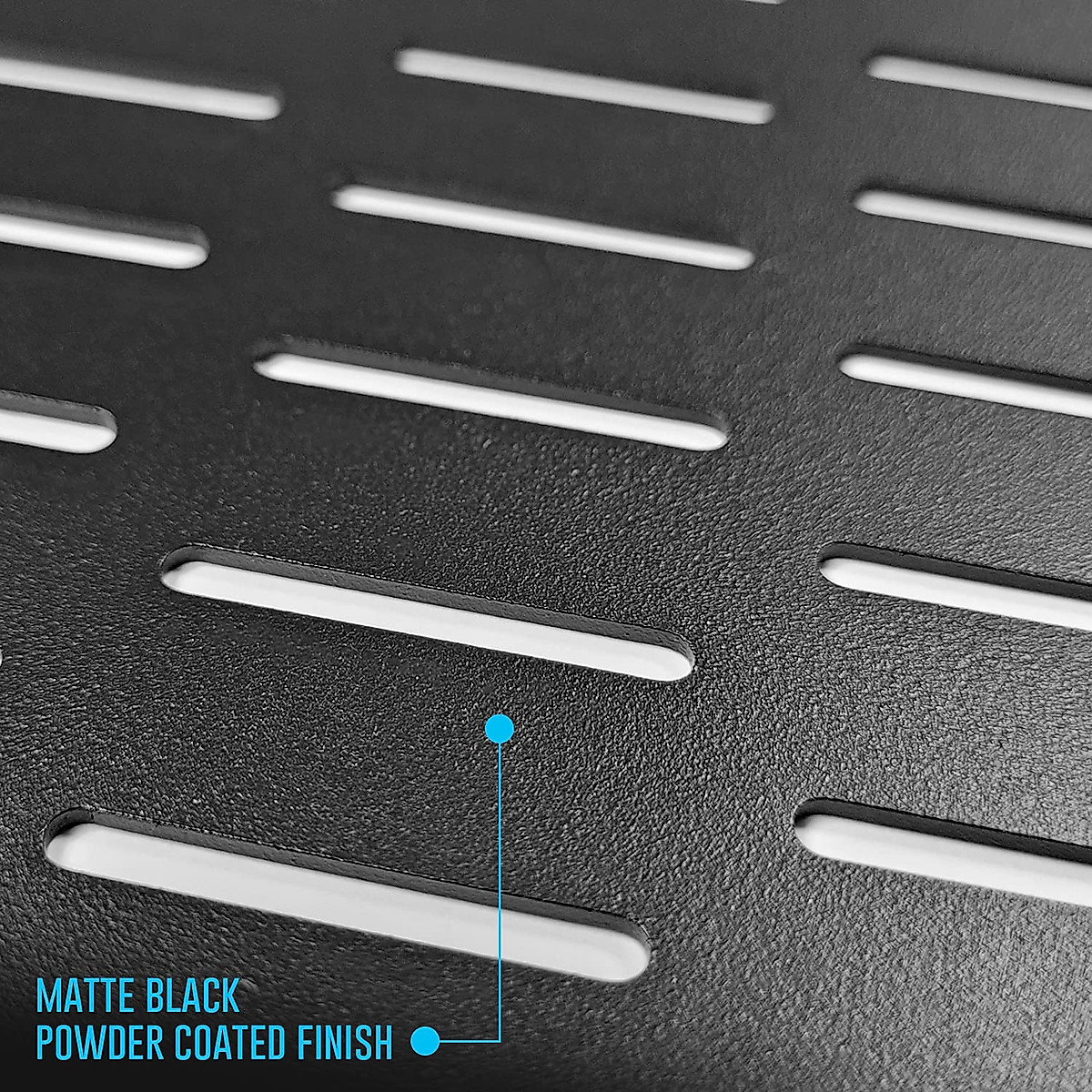 AxcessAbles 1U Vented AV Cantilever Rack Shelf for 19 Inch Equipment Rack & IT Cabinets. 10 Inches Deep No Lips. 44lb Capacity (2 Pack)