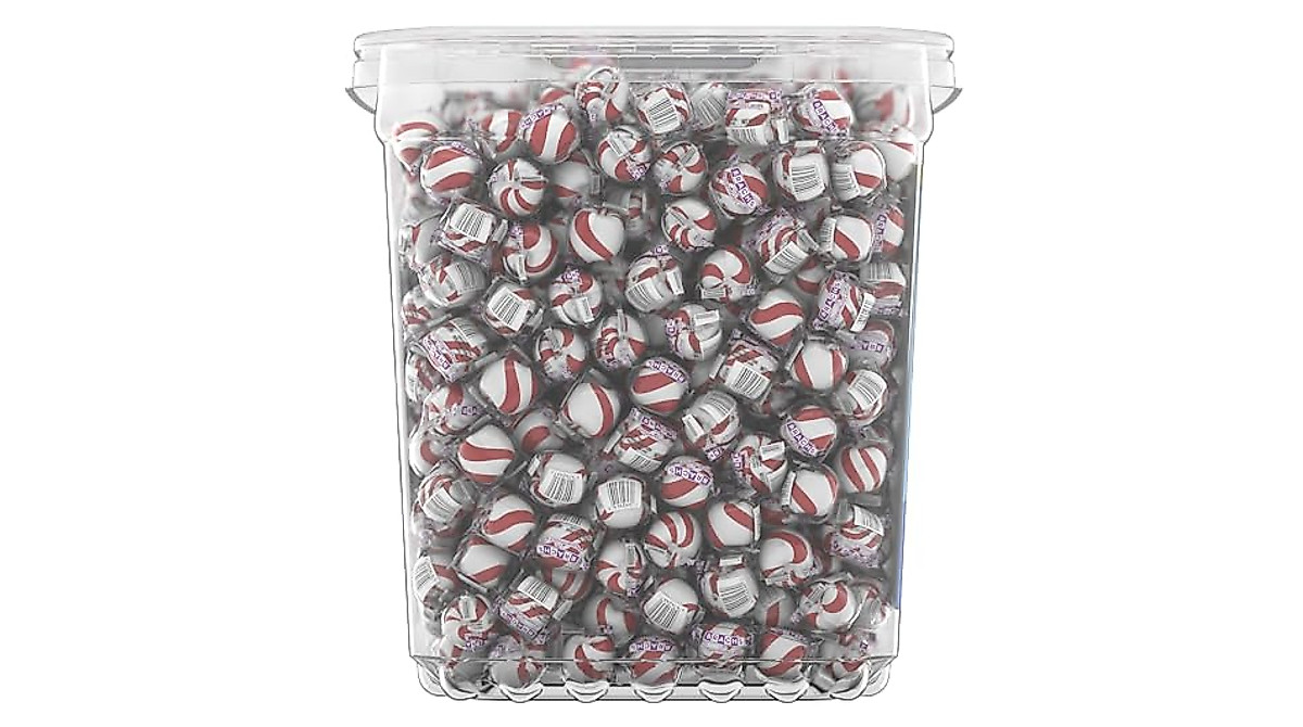 Brach's Bobs Sweet Stripes Peppermint Candy - Soft & Individually Wrapped