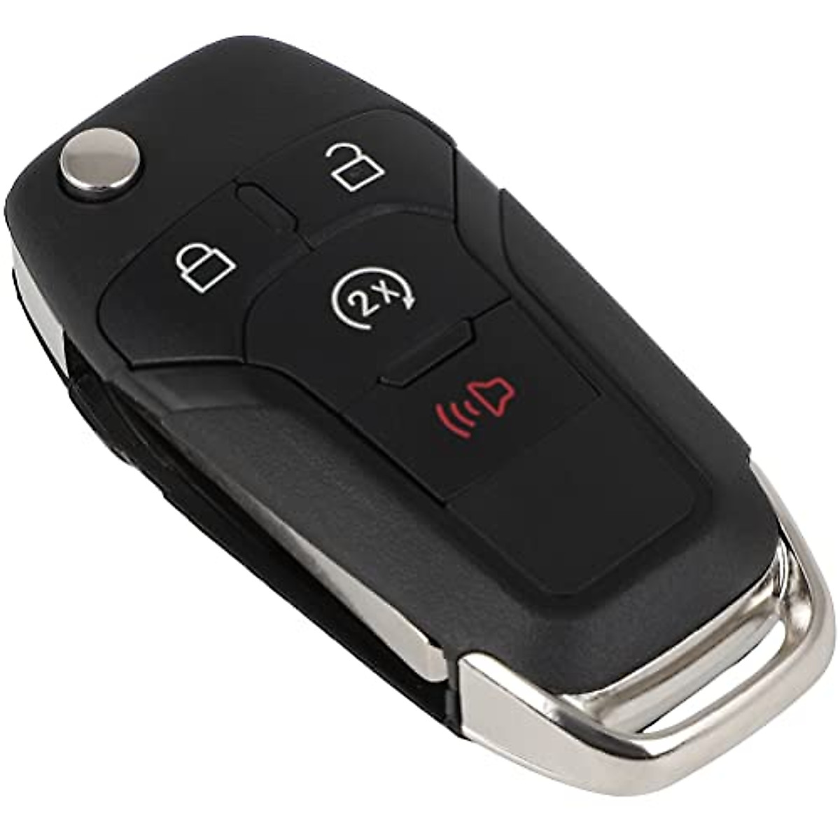 ANGLEWIDE Car Key Fob Keyless Entry Remote Replacement for 2015-2020 for f-ord for F-150 for F-250 for F-350 SUPER DUTY (FCC: N5F-A08TDA) Black 1 pad