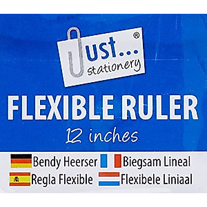 Just Stationery 12 inch Bendy Ruler