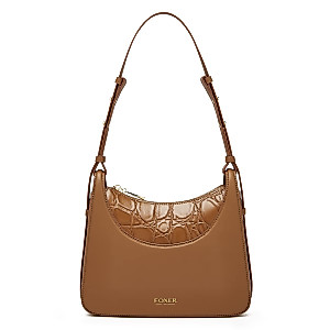 Cowhide Leather Crossbody Purses for Women Classic Clutch Shoulder Bags for Ladies Trendy Handbags Small Underarm Bag Purses