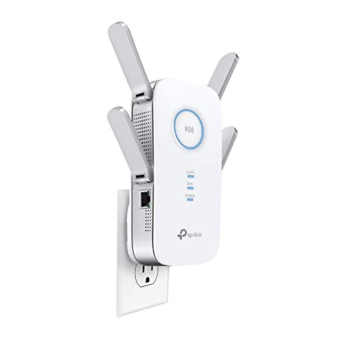 tp-link AC2600 Dual Band Wi-Fi Range Extender w/Gigabit Ethernet Port, Extends WiFi to Smart Home & Alexa Devices, 4x4 MU-MIMO (RE650) (Renewed)