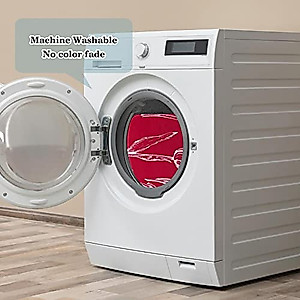 Tulips Red, Indoor Door Mat Durable Front Door Mats Entryway Rug Non-Slip Absorbent Area Rugs Resist Dirt Rugs for Room Decor, 24"x16"